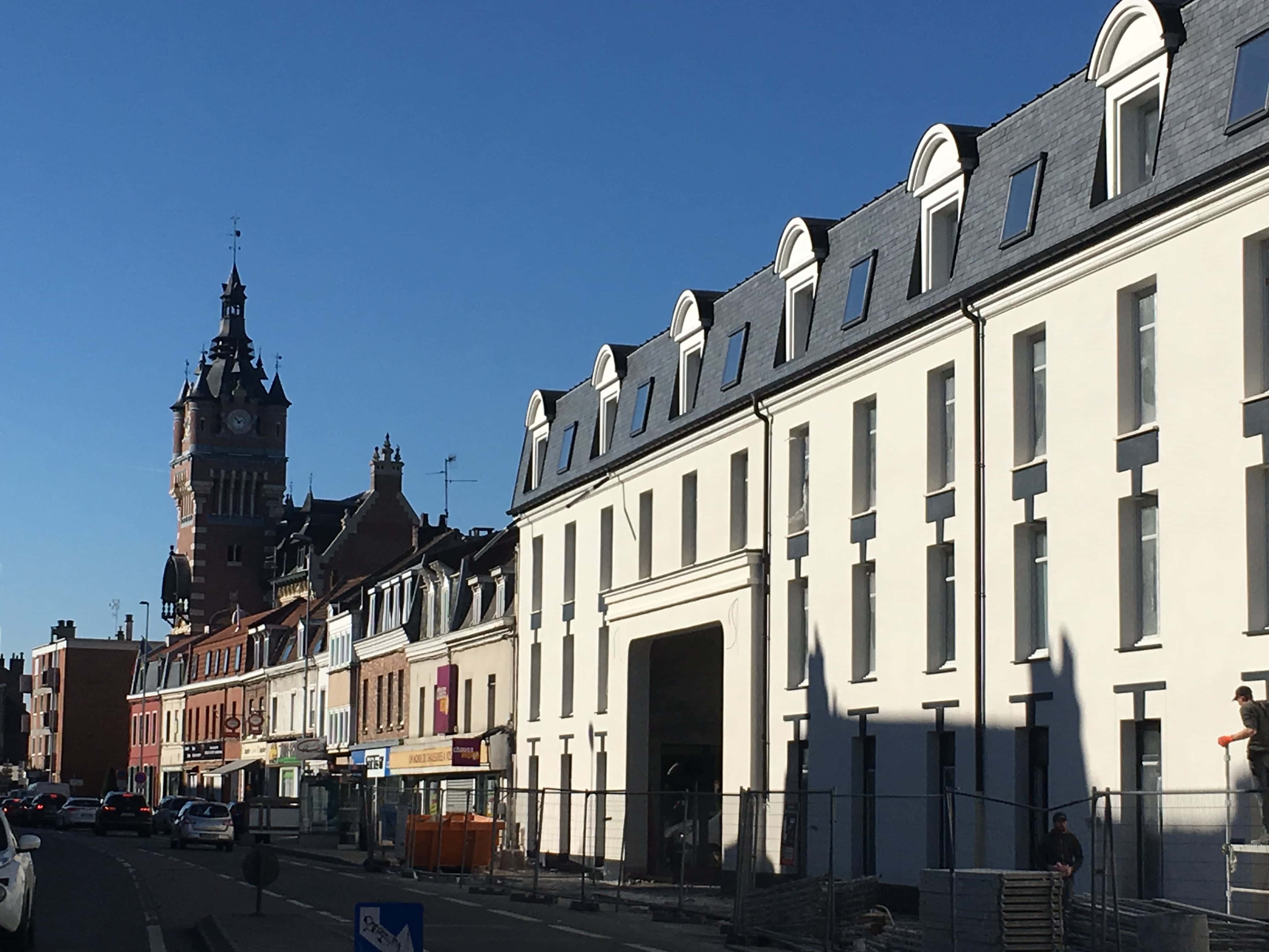 Chantier d'enduit à proximité de Lille - Urbel - façade
