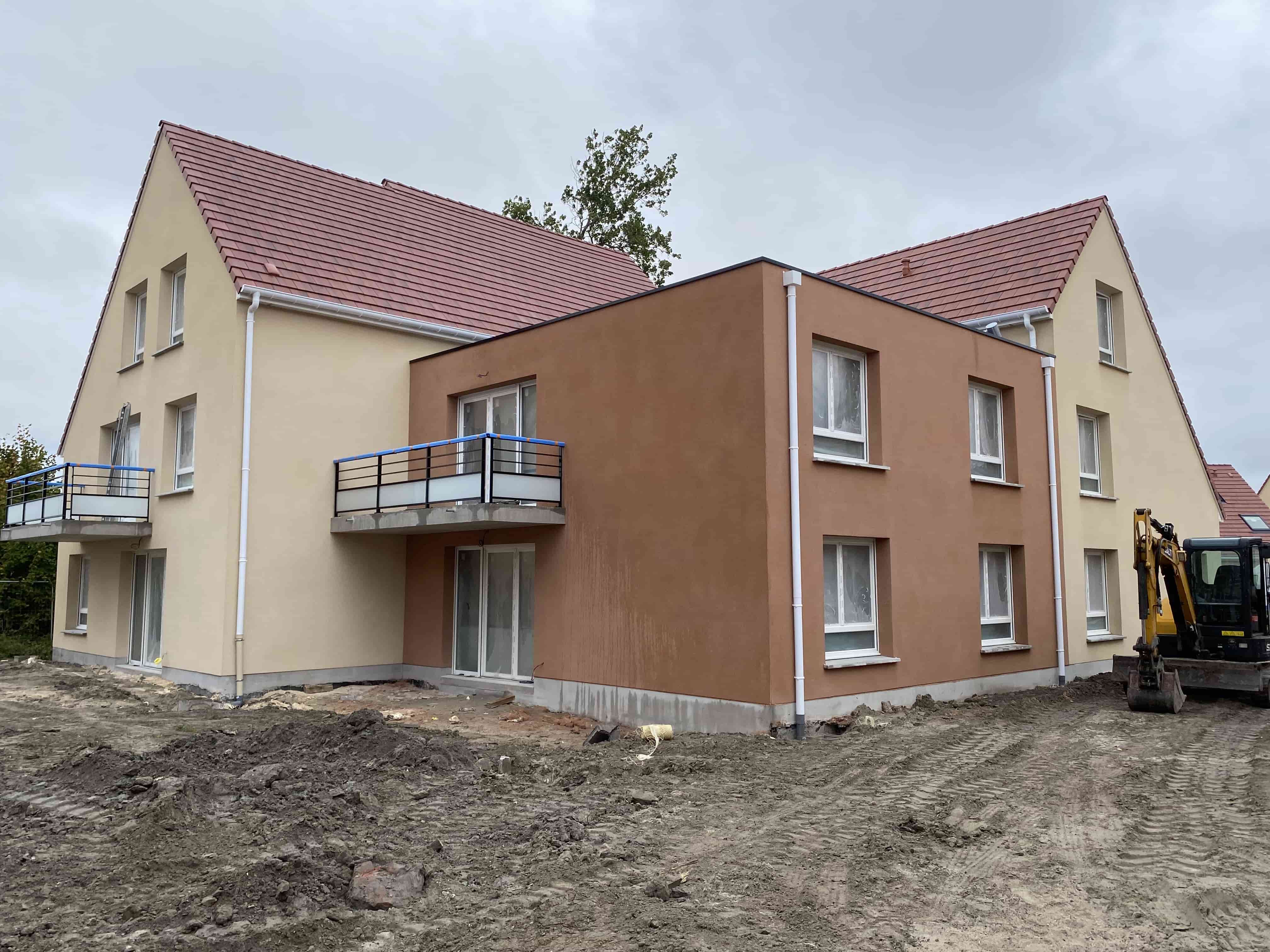 Enduit de façade sur Bourbourg - Urbel - façade