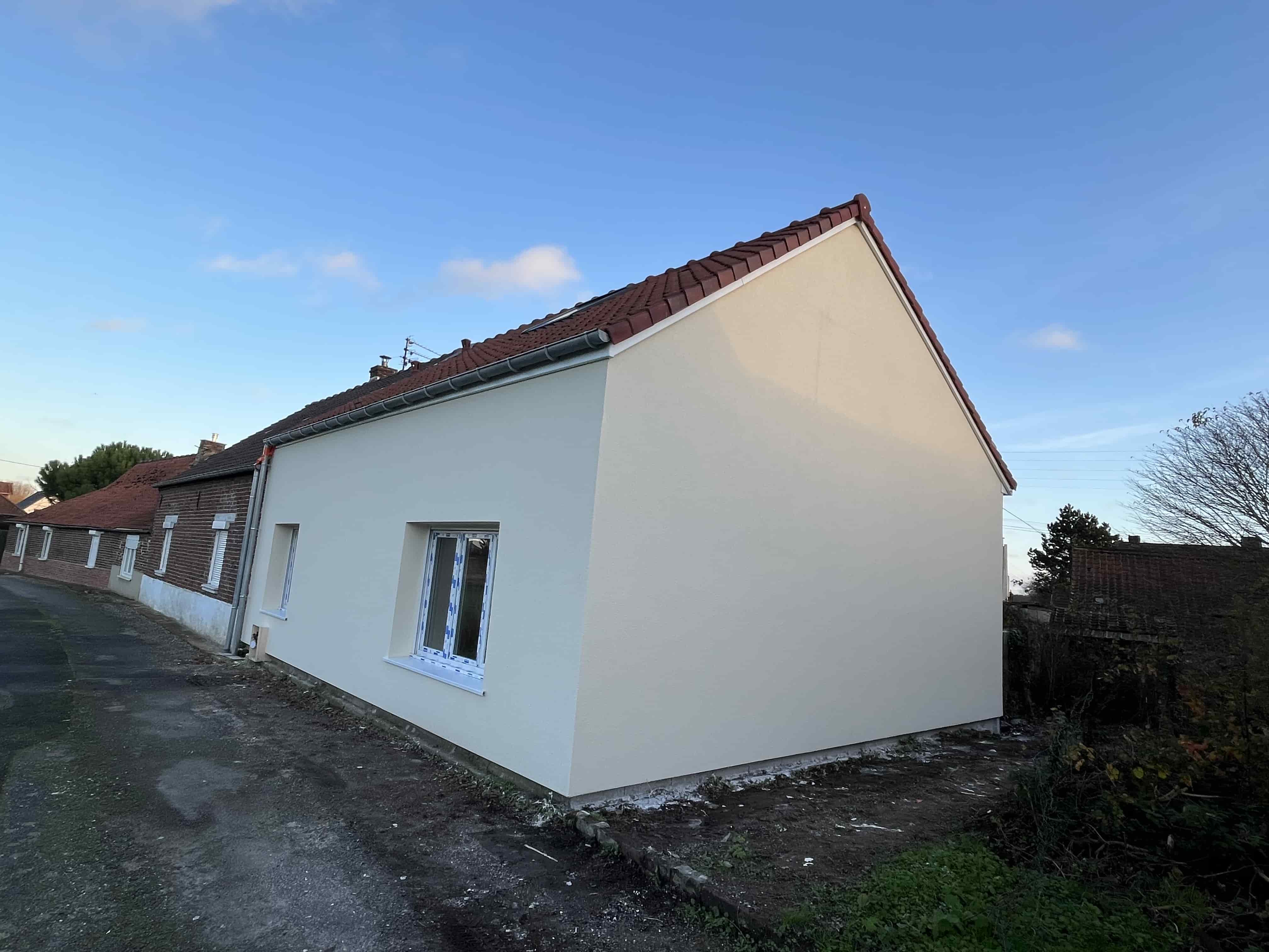 Isolation extérieure sur Norrent Fontes - Urbel - façade